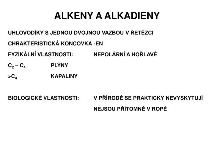 PPT - ALKENY A ALKADIENY PowerPoint Presentation, free download - ID ...