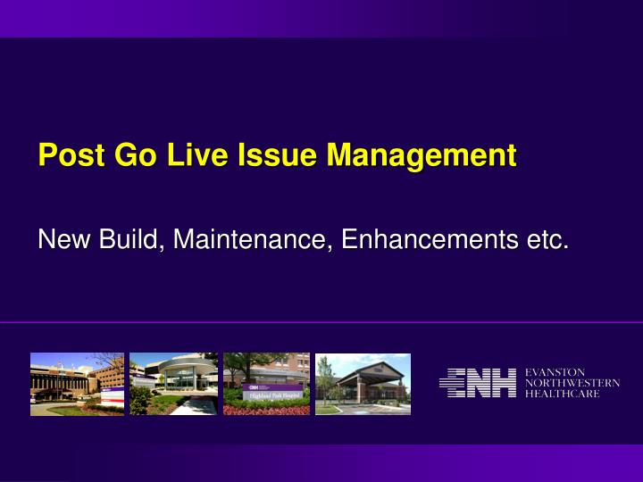 PPT - Post Go Live Issue Management PowerPoint Presentation, free ...