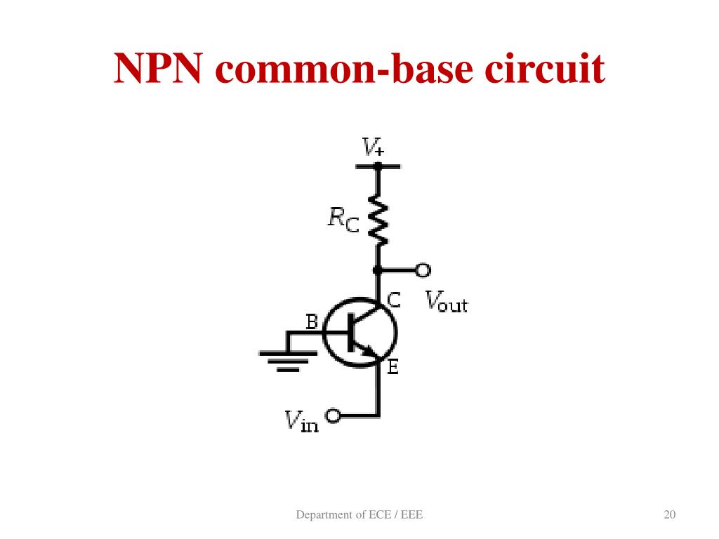 Npn Common Base Circuit Diagram