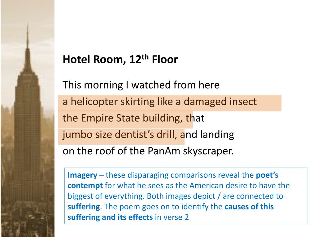 PPT - Hotel Room 12 th Floor Norman MacCaig PowerPoint Presentation ...