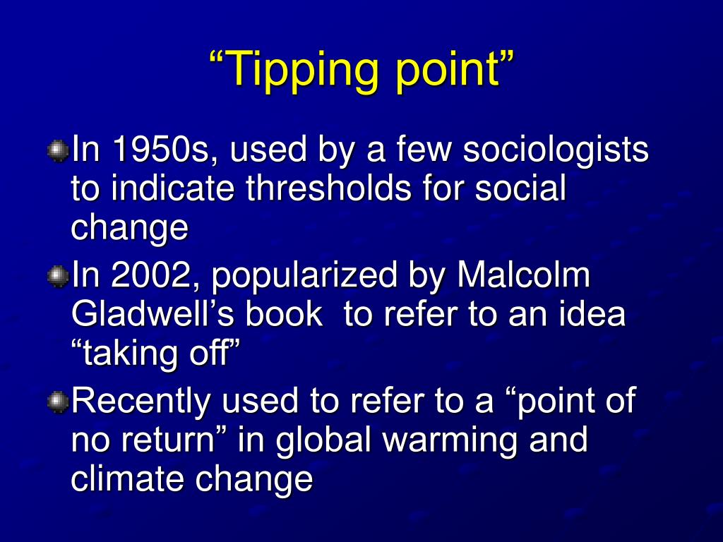 PPT - Eco Tipping Points A New Paradigm for Strategic Environmentalism ...