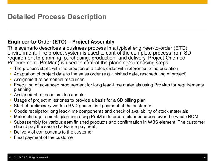PPT - Engineer-to-Order (ETO) – Project Assembly (240) PowerPoint ...