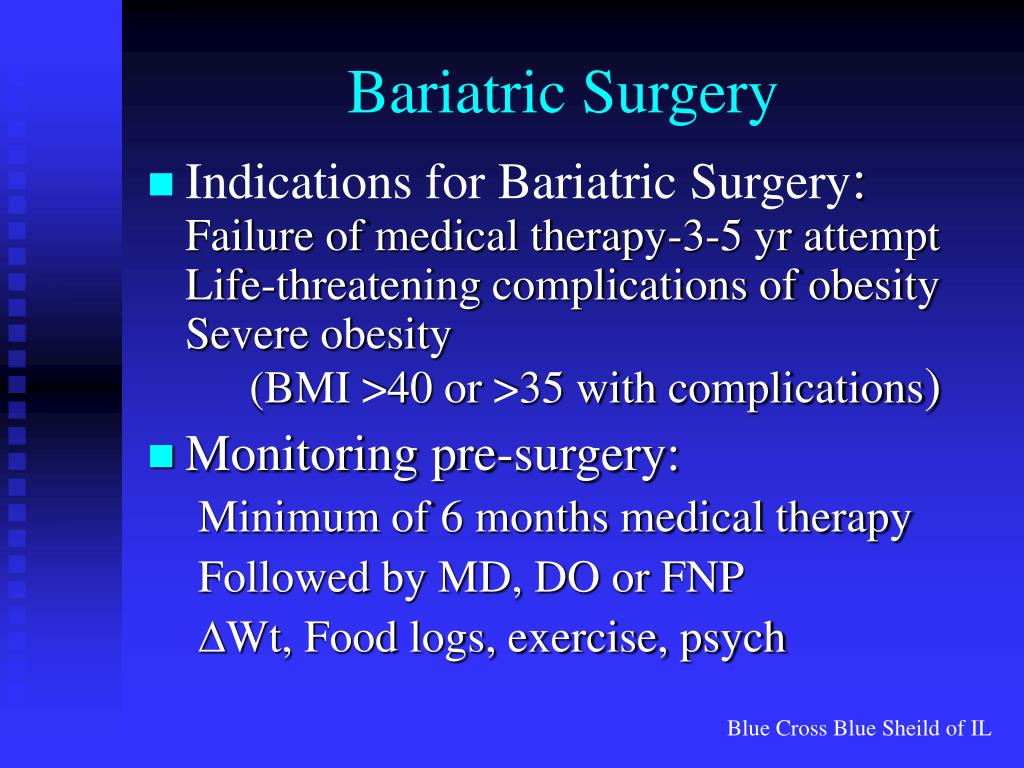 PPT - The Medical Complications of Bariatric Surgery PowerPoint ...