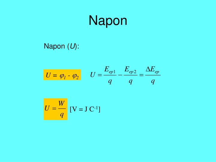 PPT - Napon PowerPoint Presentation, free download - ID:3296562