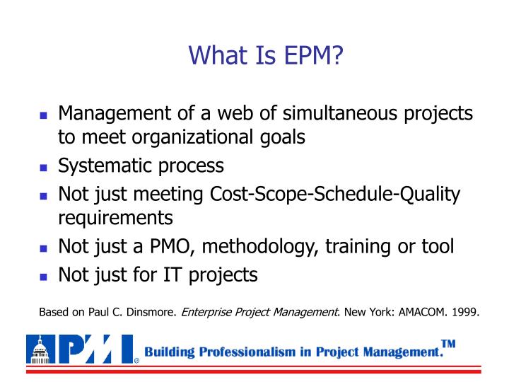 PPT - Gaining Stakeholder Buy-in for Enterprise Project Management (EPM ...