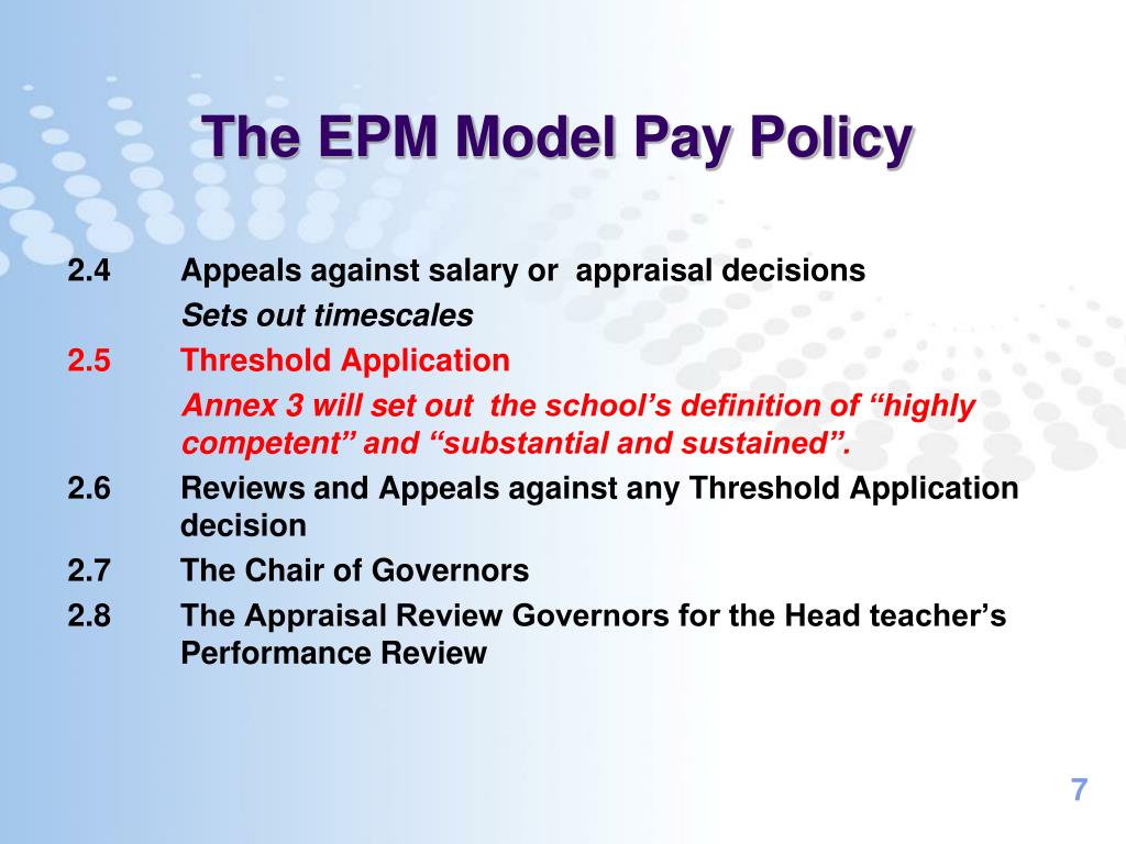 PPT - EPM Model Pay policy and the STPCD 2013-2014 Tuesday 4 th June ...