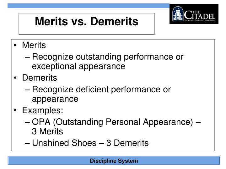 PPT - The Citadel Discipline System PowerPoint Presentation - ID:3297011