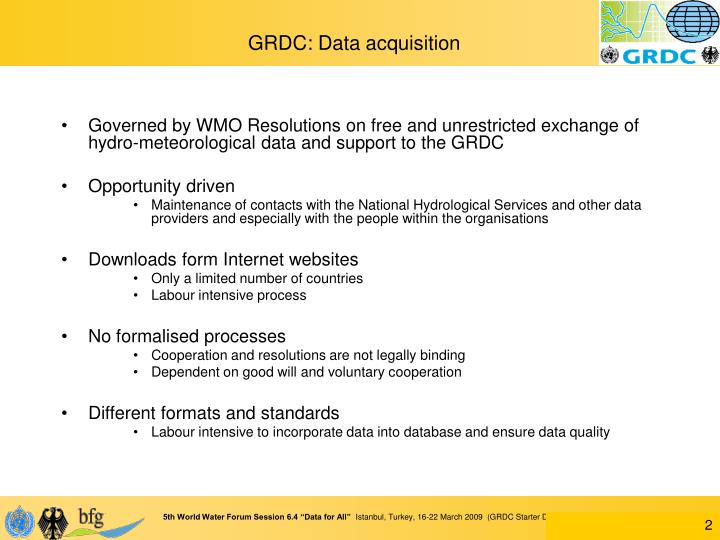 PPT - GRDC: Data acquisition PowerPoint Presentation, free download ...