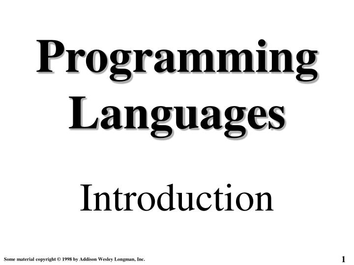 PPT - Programming Languages PowerPoint Presentation, free download - ID ... PPT - Programming Languages PowerPoint Presentation, free download - ID ...