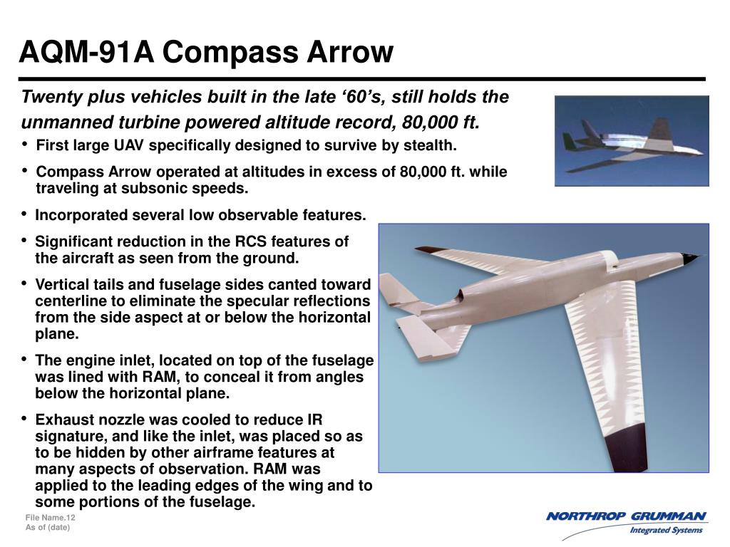 PPT - UAV Development and History at Northrop Grumman Corporation Ryan Aeronautical Center ...