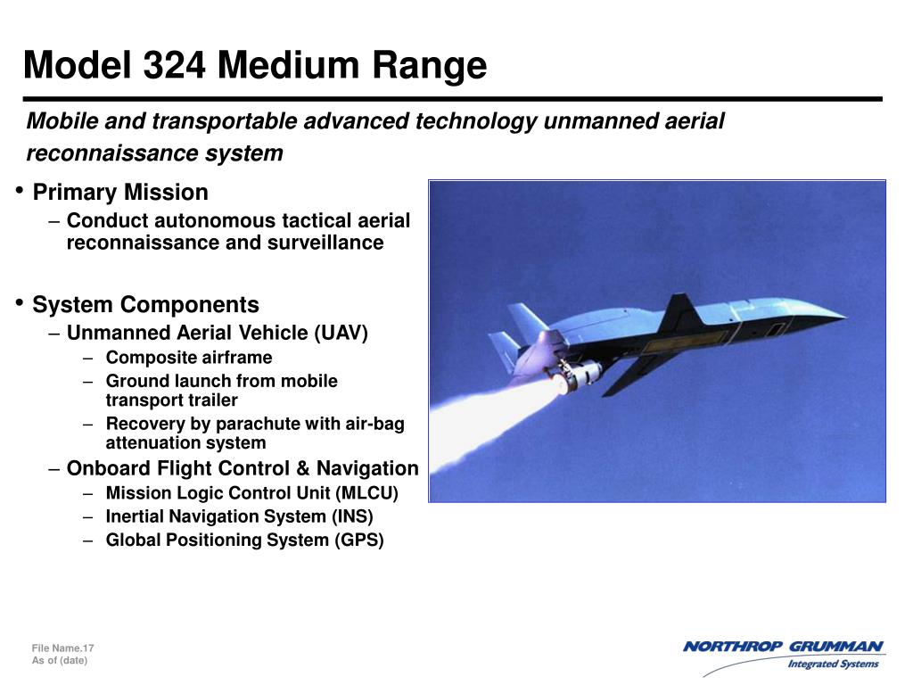 PPT - UAV Development and History at Northrop Grumman Corporation Ryan Aeronautical Center ...