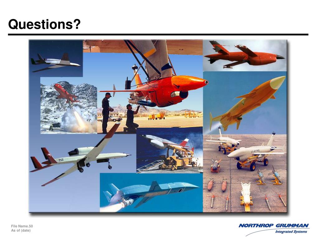 PPT - UAV Development and History at Northrop Grumman Corporation Ryan Aeronautical Center ...