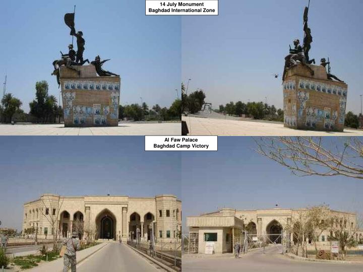 PPT - 14 July Monument Baghdad International Zone PowerPoint Presentation - ID:3298241