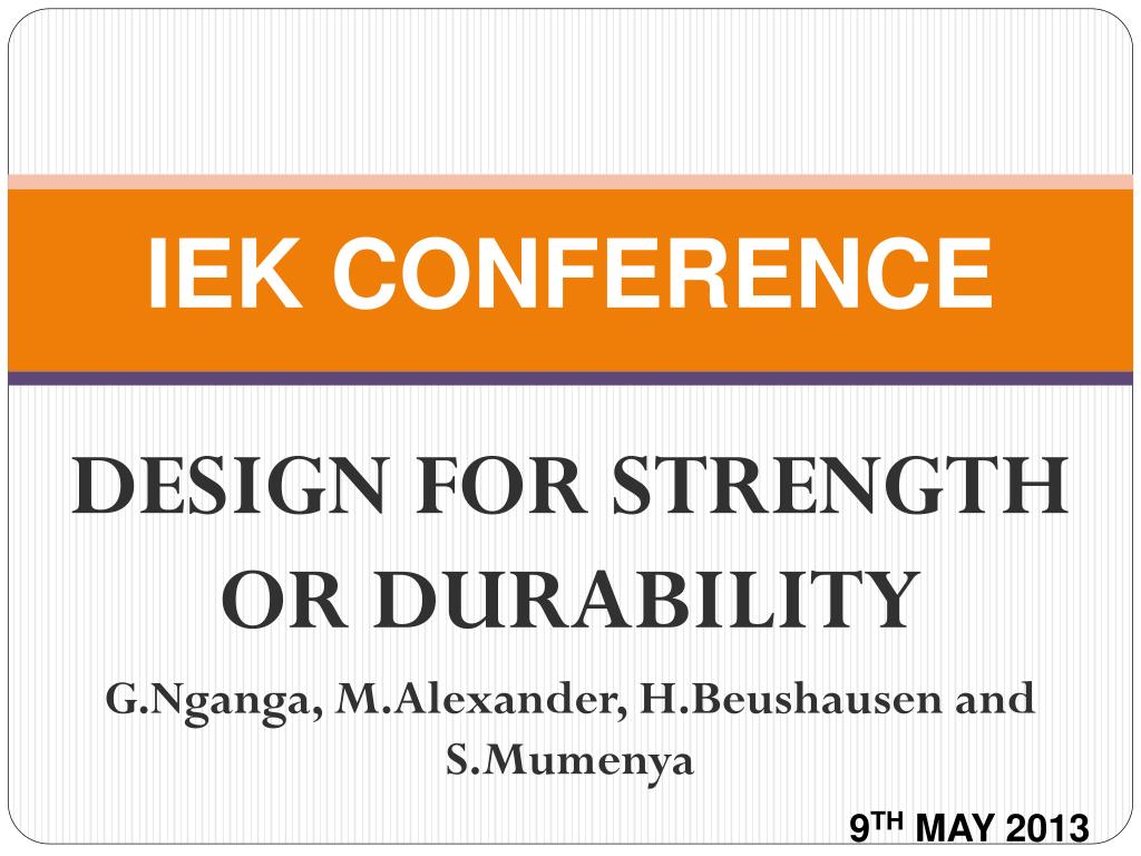 PPT - THE 20TH ENGINEERS’ INTERNATIONAL CONFERENCE Tom Mboya Labour ...