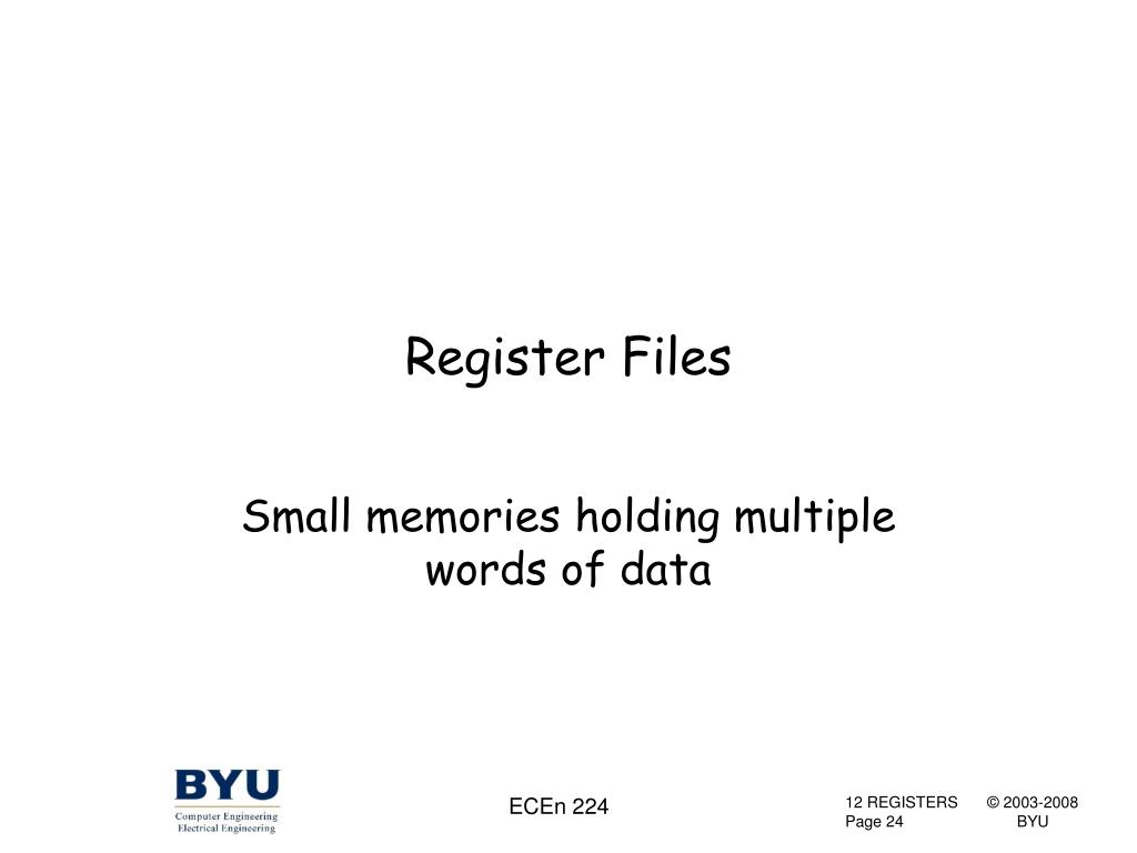 PPT - Registers PowerPoint Presentation, free download - ID:3299212