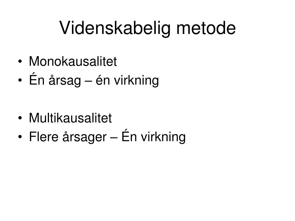 PPT - Videnskabsteori og videnskabelig metode PowerPoint Presentation ...