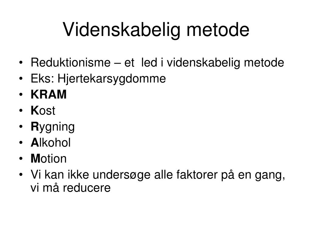 PPT - Videnskabsteori og videnskabelig metode PowerPoint Presentation ...