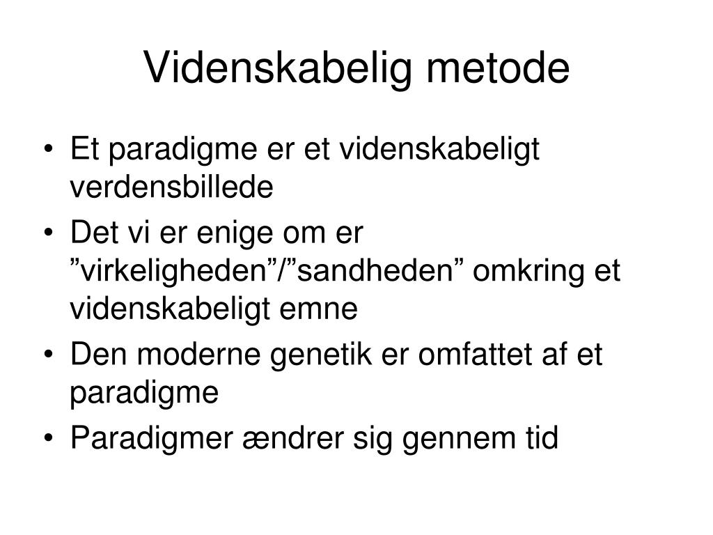 PPT - Videnskabsteori og videnskabelig metode PowerPoint Presentation ...
