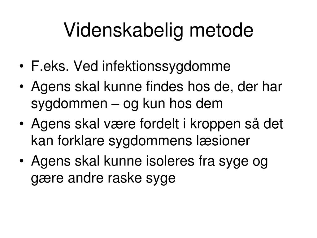 PPT - Videnskabsteori og videnskabelig metode PowerPoint Presentation ...