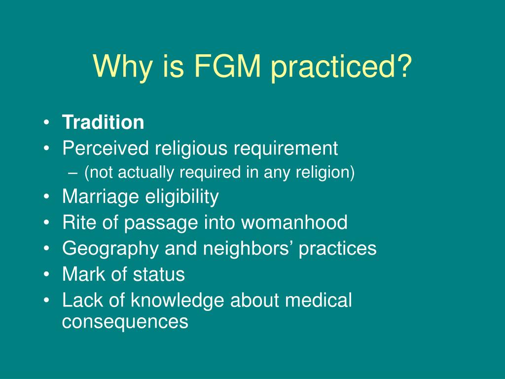 PPT - Alternatives to Female Genital Mutilation in Western Africa ...