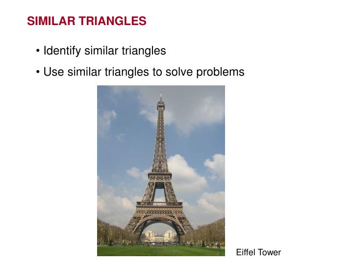 PPT - SIMILAR TRIANGLES PowerPoint Presentation, free download - ID:3299543