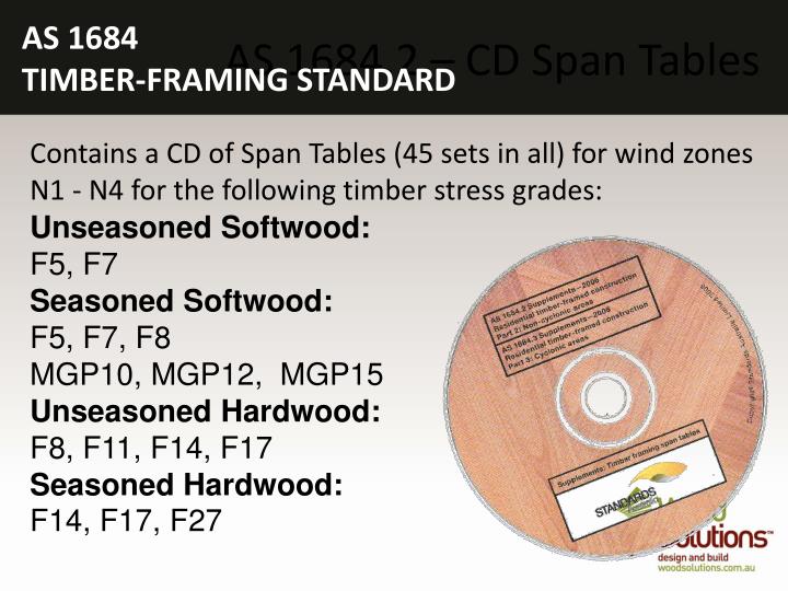 PPT - TIMBER FRAMING USING AS 1684.2 SPAN TABLES PowerPoint ...
