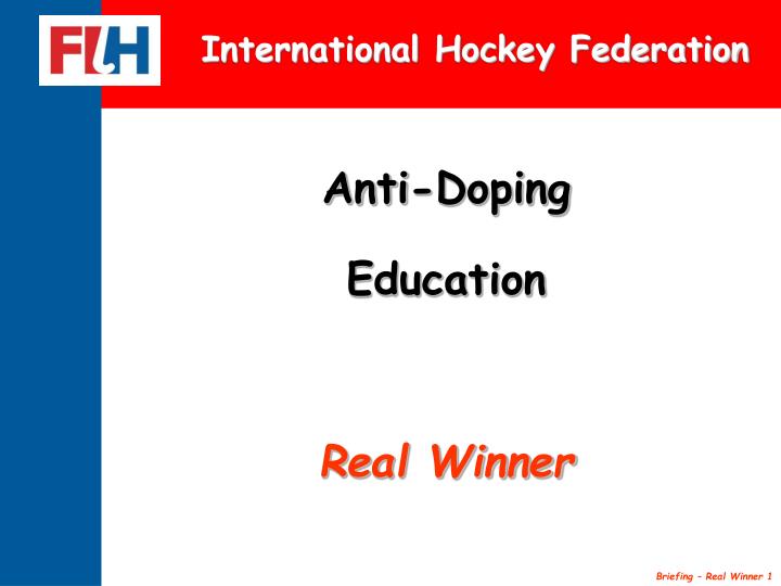 PPT - Anti-Doping Education Real Winner PowerPoint Presentation, free ...