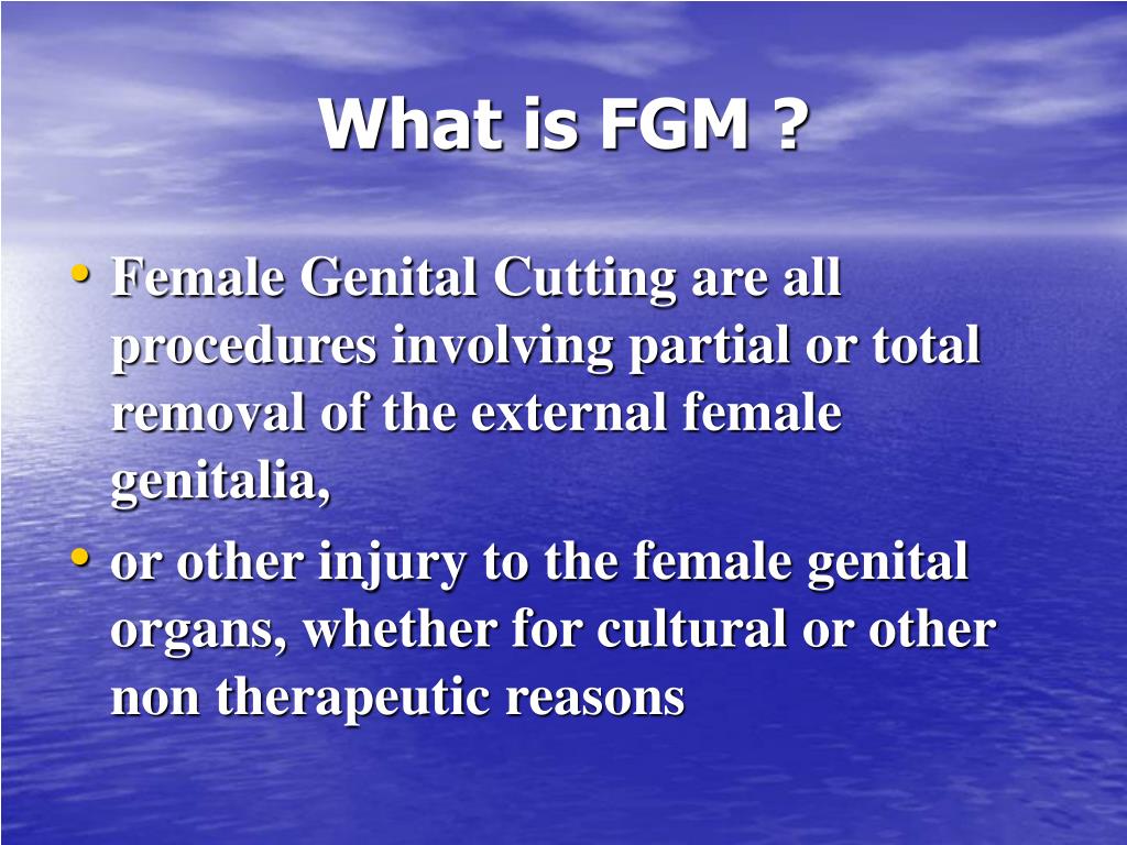 Ppt Female Genital Mutilation Powerpoint Presentation Free Download