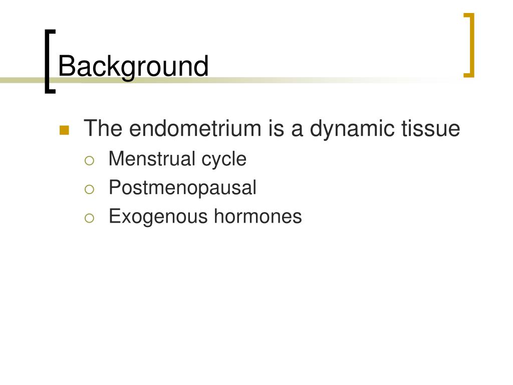 PPT - Ultrasonographic features of endometrium in pre- and ...