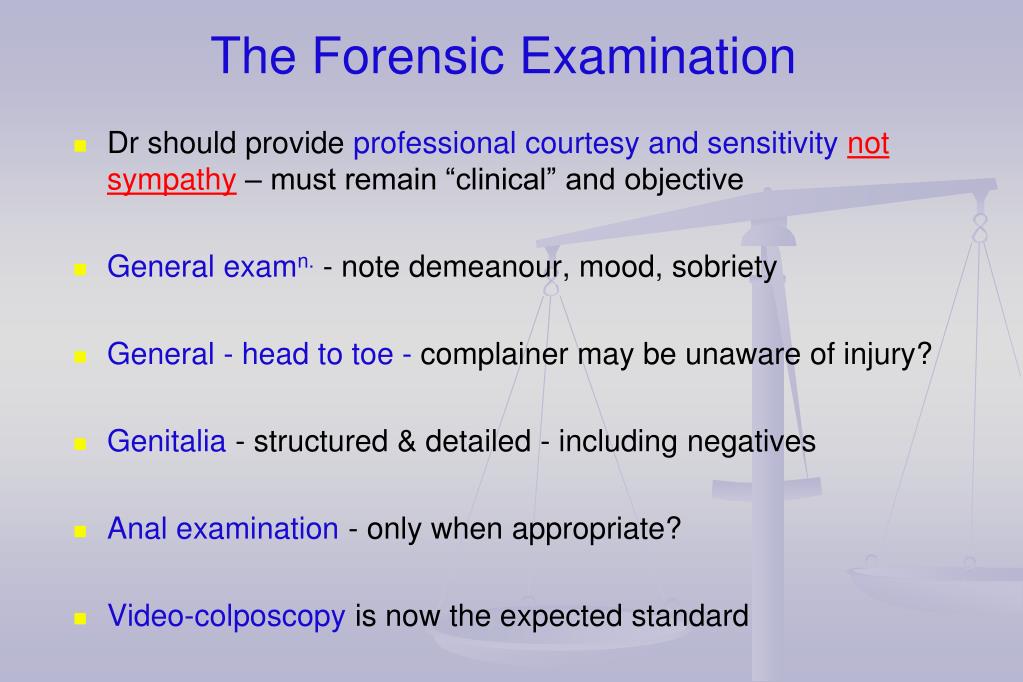 PPT - Sexual Offence Investigation – The role of the Forensic Medical ...