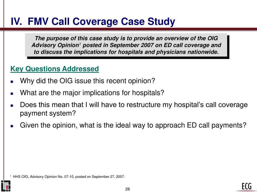 PPT - Assessing FMV in Hospital/Physician Arrangements: What Healthcare ...