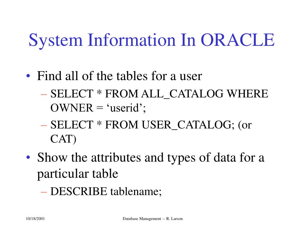 Ppt Oracle Sqlplus Updating And Modifying Data In Sql Powerpoint Presentation Id3300395