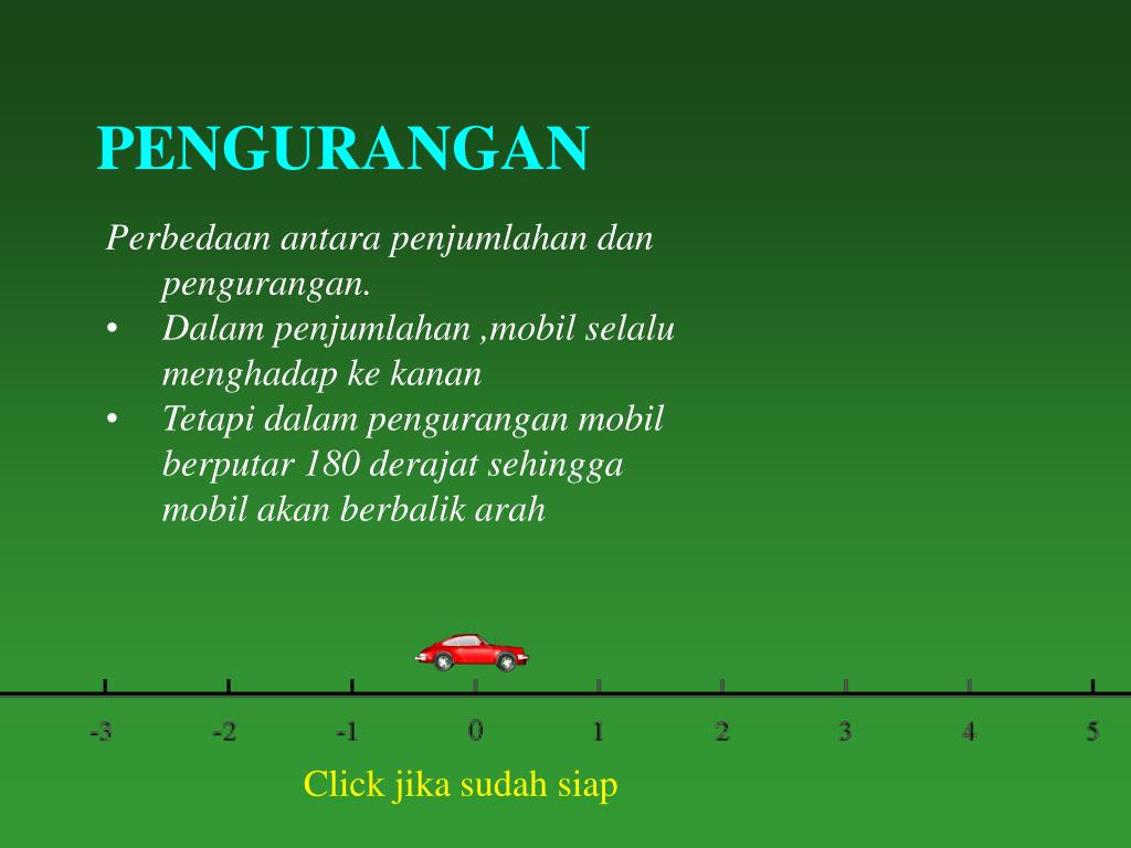 PPT - PENJUMLAHAN DAN PENGURANGAN BILANGAN BULAT PowerPoint ...