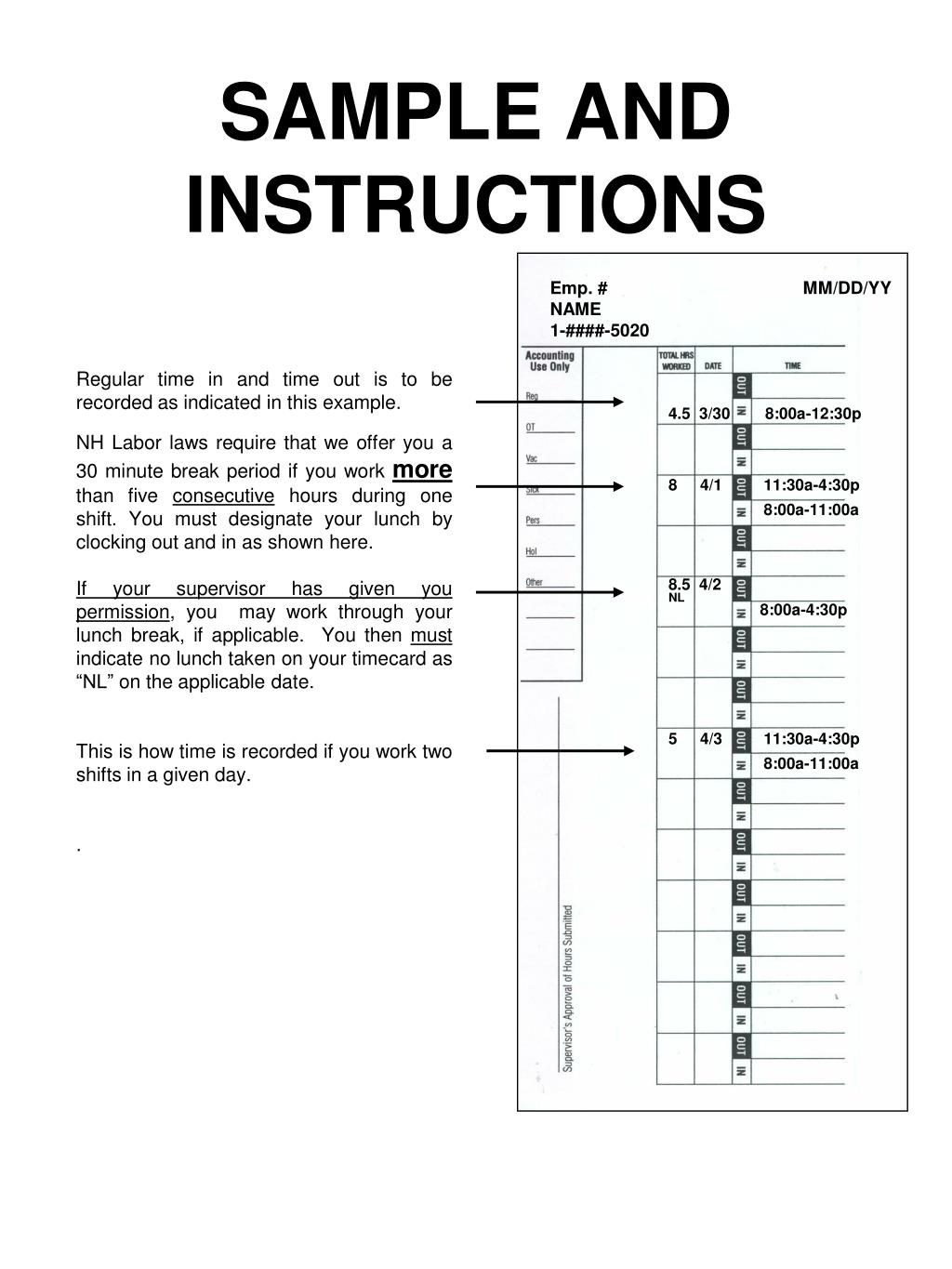 PPT - Student & Work Study Employment Facts & Time Card Training ...