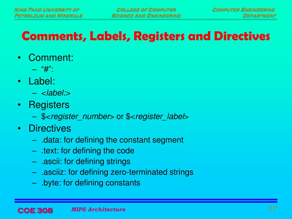PPT - COE 308 PowerPoint Presentation, free download - ID:3300700