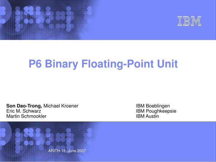 PPT - P6 Binary Floating-Point Unit PowerPoint Presentation, free download - ID:3300720