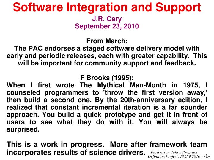 PPT - Software Integration and Support PowerPoint Presentation, free ...