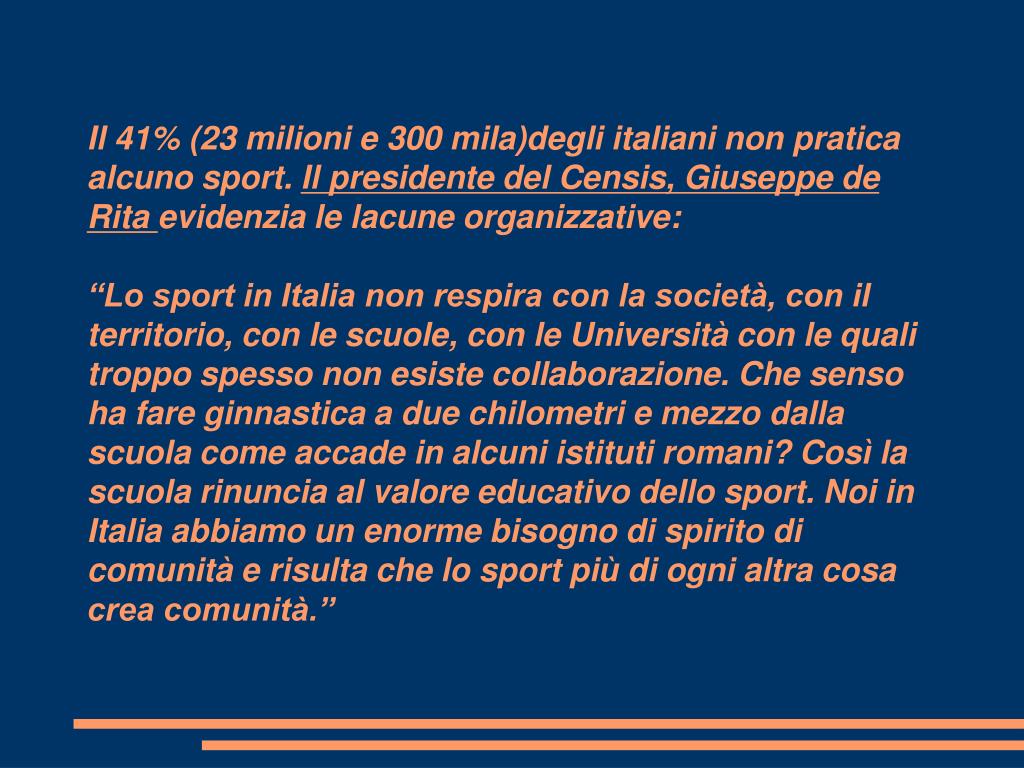 PPT - Distribuzione della pratica dell’attività fisica in Italia ...