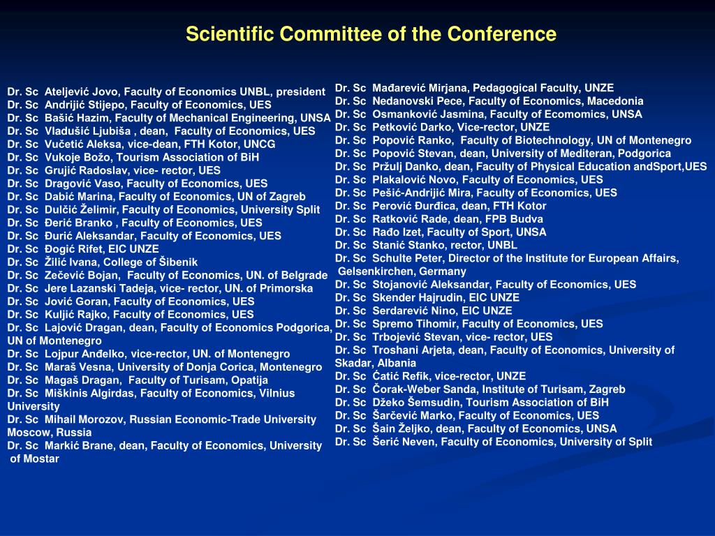 PPT - THE SECOND SCIENTIFIC - PROFESSIONAL CONFERENCE ORGANIZED BY ...