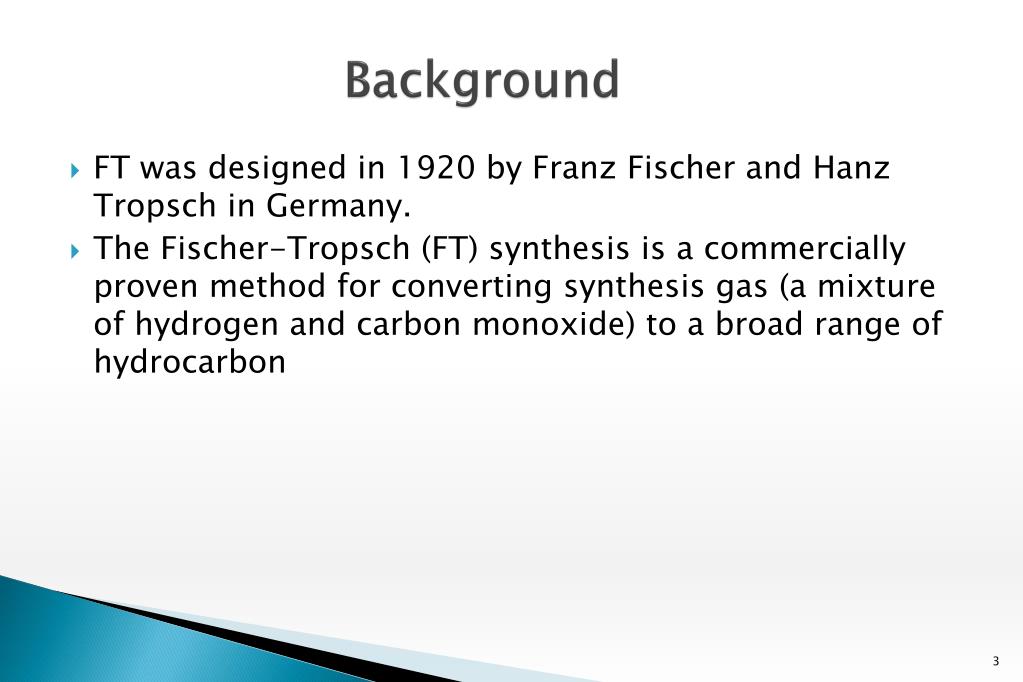 PPT - Integrated Shale Gas Industrial Complex: Fischer- Tropsch Liquids ...