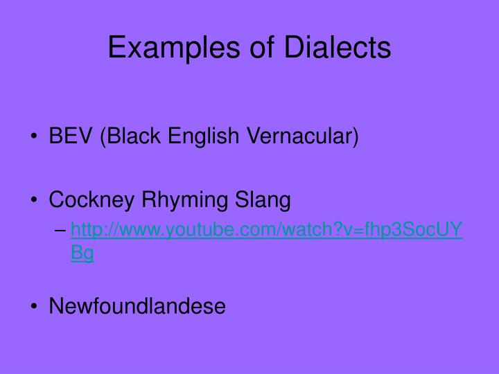 PPT - Dialects of Modern English PowerPoint Presentation - ID:3301668