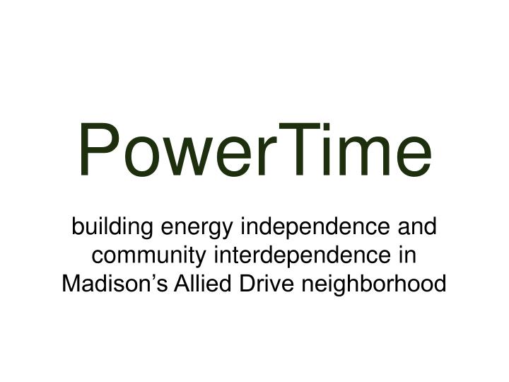 PPT - PowerTime PowerPoint Presentation, free download - ID:3301684