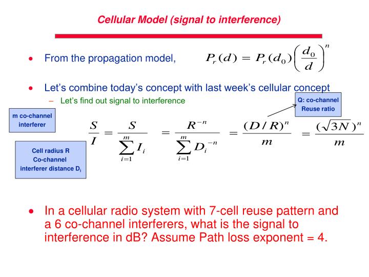PPT - Lecture 3 Wireless Channel Propagation Model PowerPoint ...