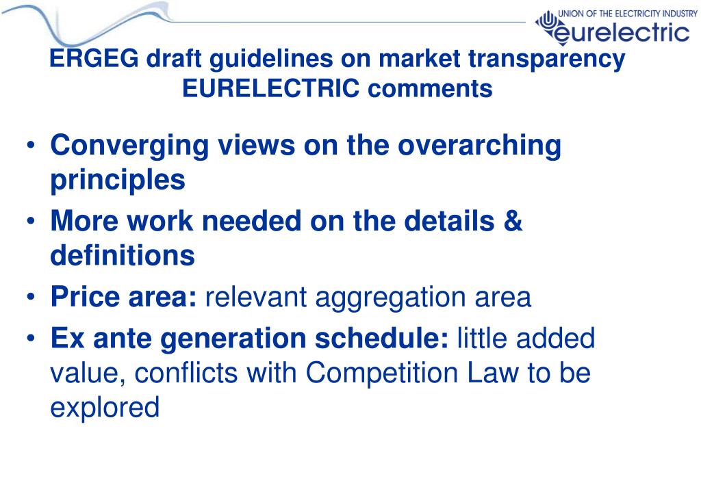 PPT - Enhancing Market Transparency in the European Electricity Sector ...