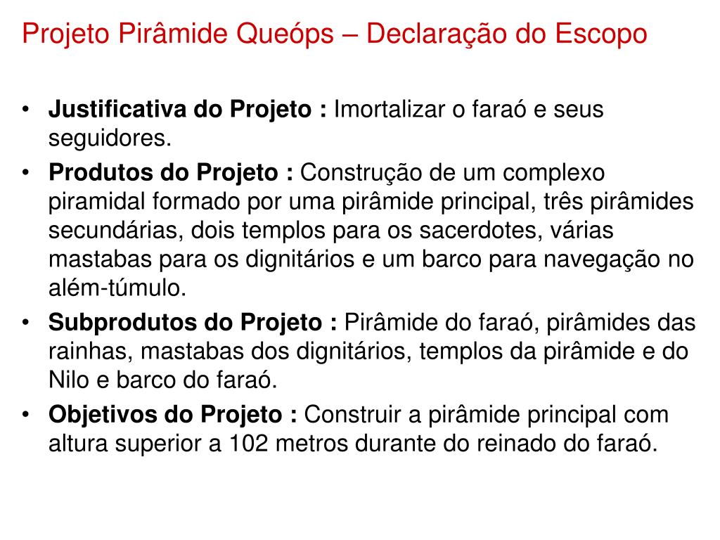 PPT - Definição do Escopo Detalhamento do escopo PowerPoint ...