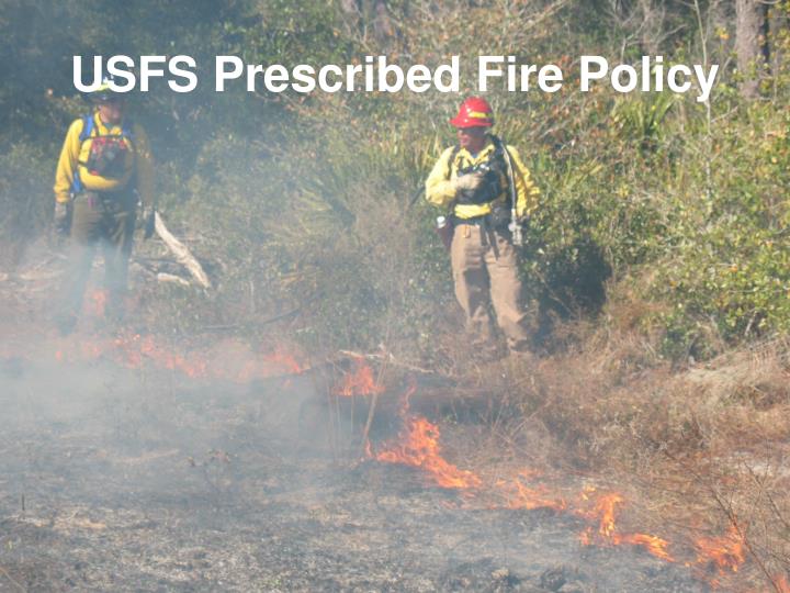PPT - USFS Prescribed Fire Policy PowerPoint Presentation, free ...