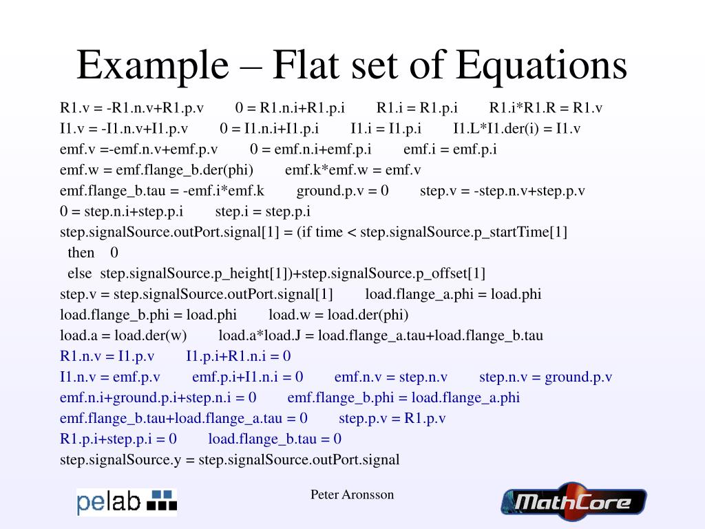 Ppt Automatic Parallelization Of Simulation Code From Equation Based