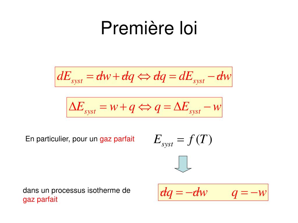 PPT - Compression et détente isotherme d’un gaz parfait PowerPoint ...