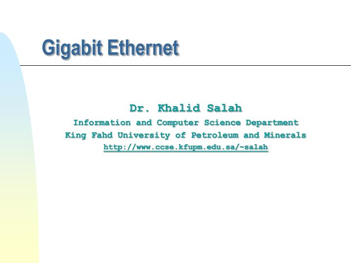 PPT - Gigabit Ethernet PowerPoint Presentation, free download - ID:3303489