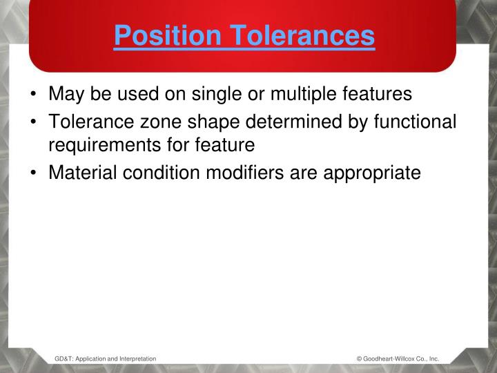 PPT - Position Tolerancing Fundamentals PowerPoint Presentation - ID ...